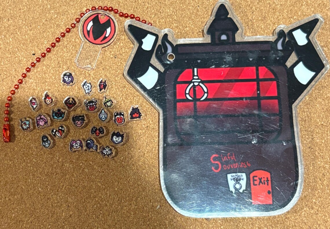 MADE TO ORDER Helluvaboss Imp Building Gascha Keychain - Etsy
