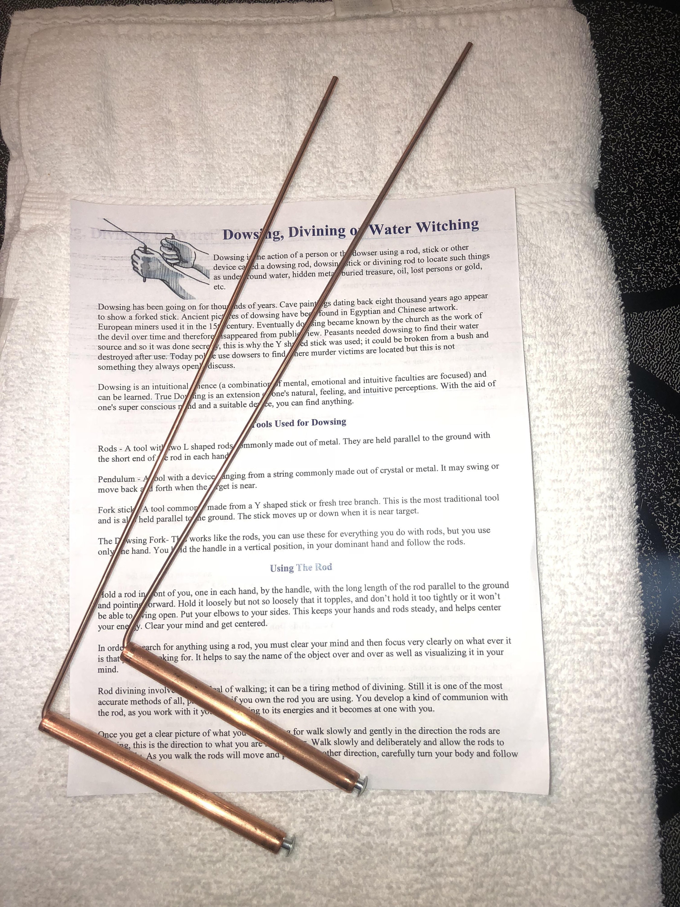 Copper Handled Dowsing Rods Made in the Psychic City of | Etsy