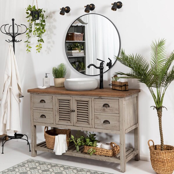 24 Inch Rustic Bathroom Vanity - Etsy