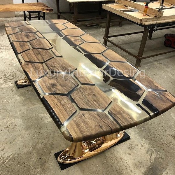 Epoxy Dining Table in Usa - Etsy