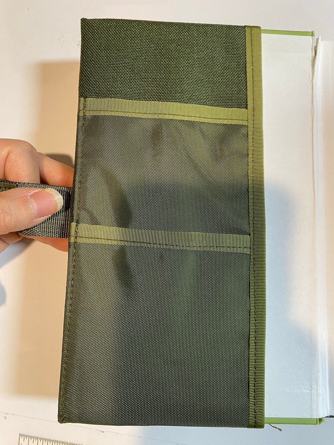 Handmade Military Green Notebook Cover: Heavy Duty Nylon - Etsy