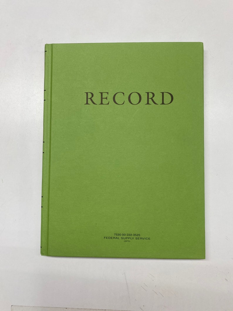 LARGE Military Record Book Cover - Etsy