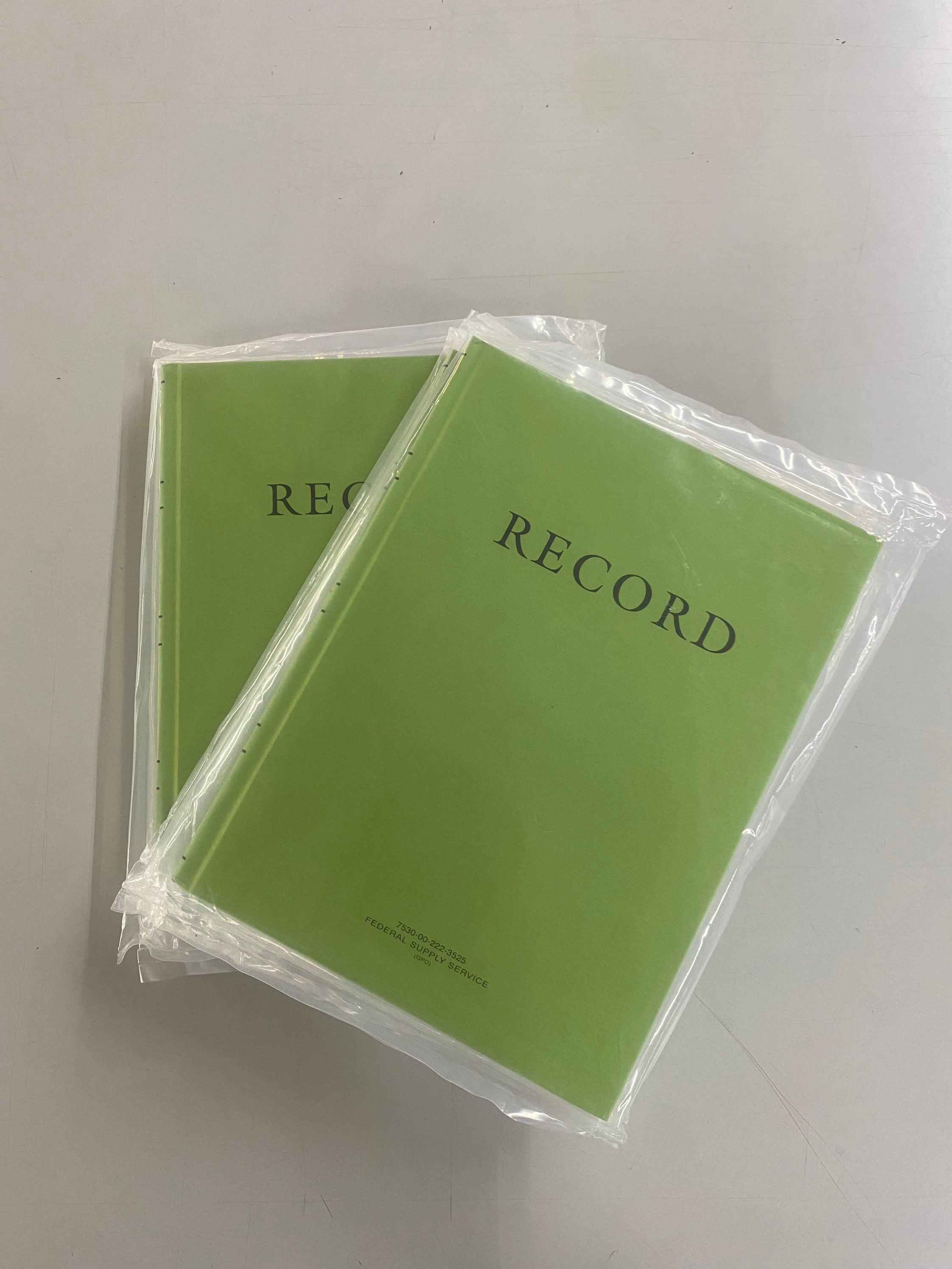 Record Book / Green Record Book / - Etsy