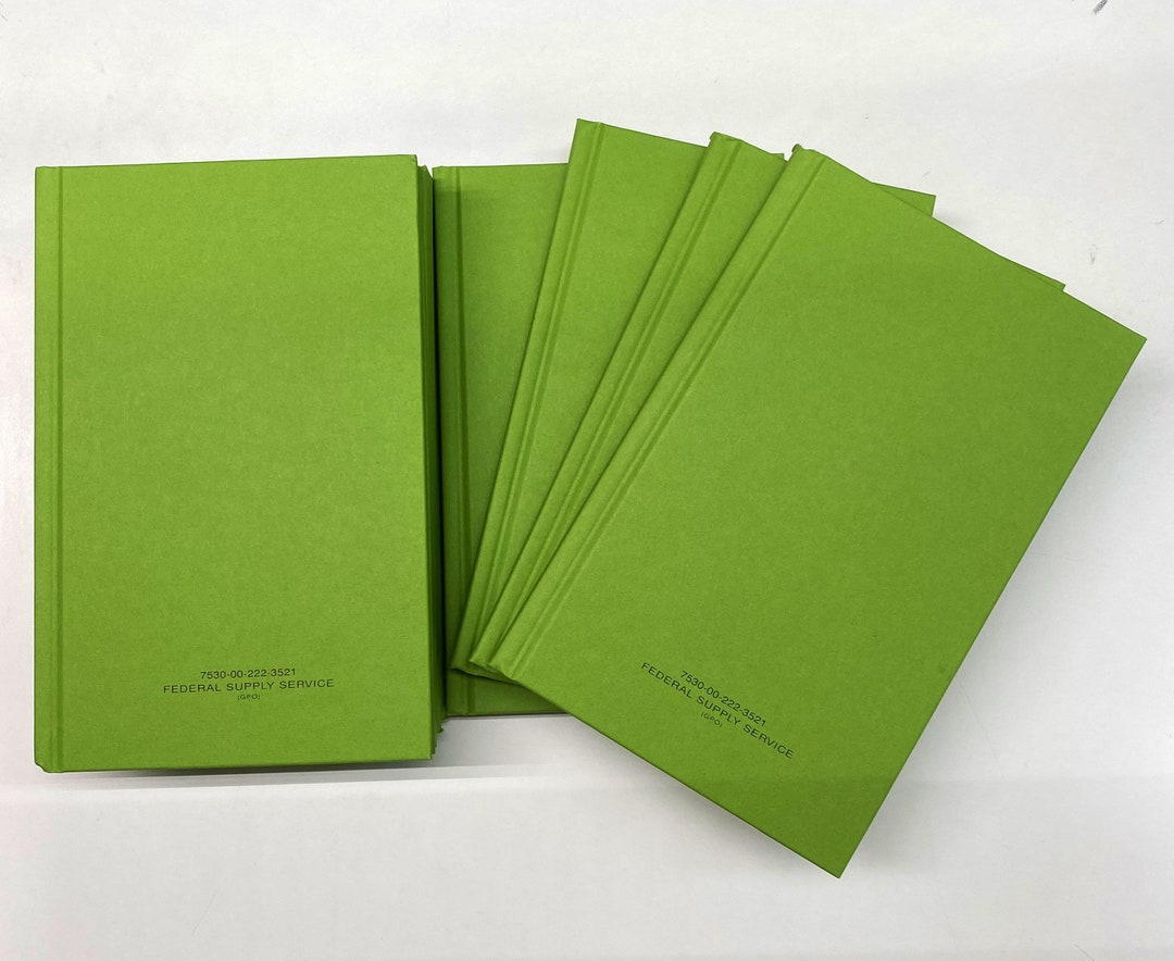 Green Note Book / Military Green Book / - Etsy