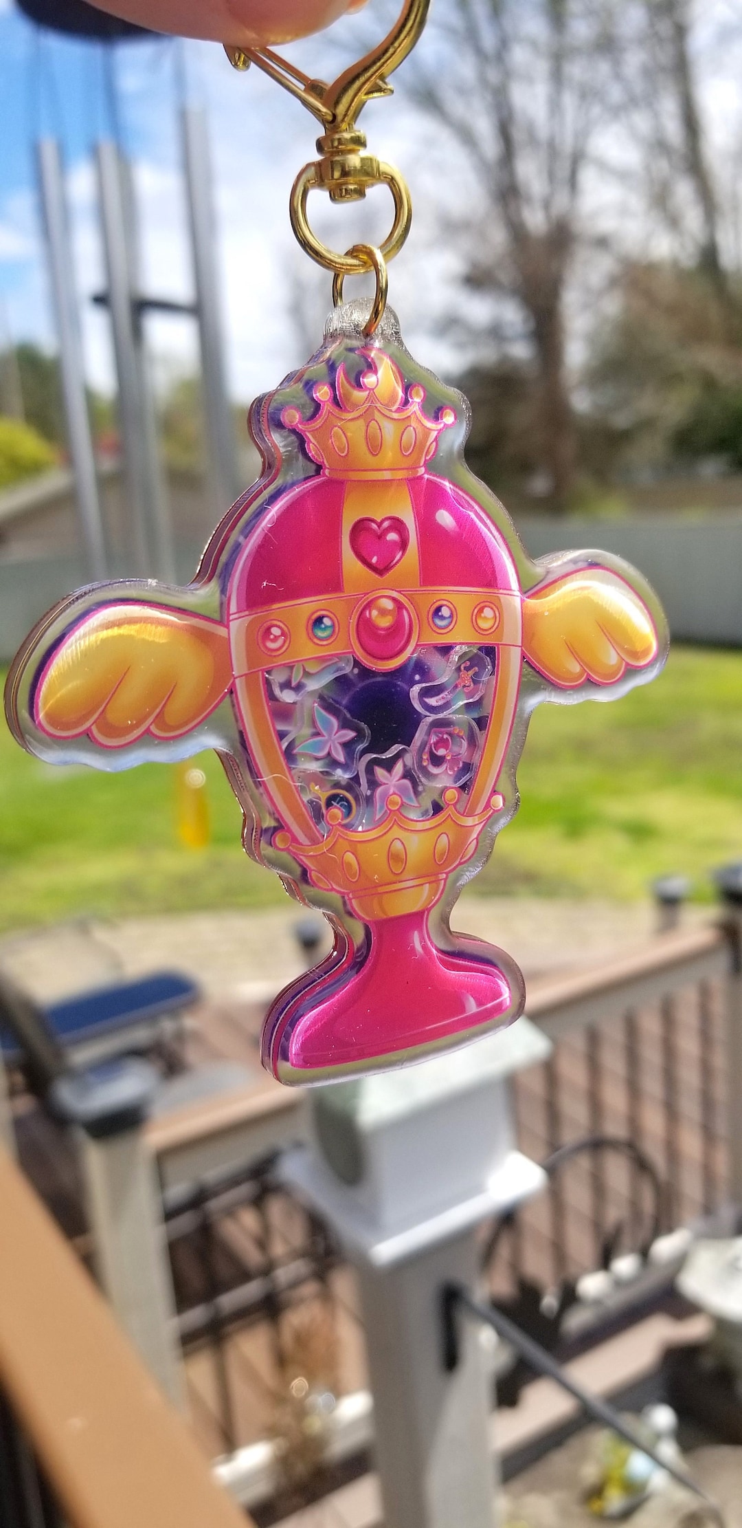 Rainbow Moon Chalice Holy Grail Purity Cup Acrylic Shaker Charm - Etsy