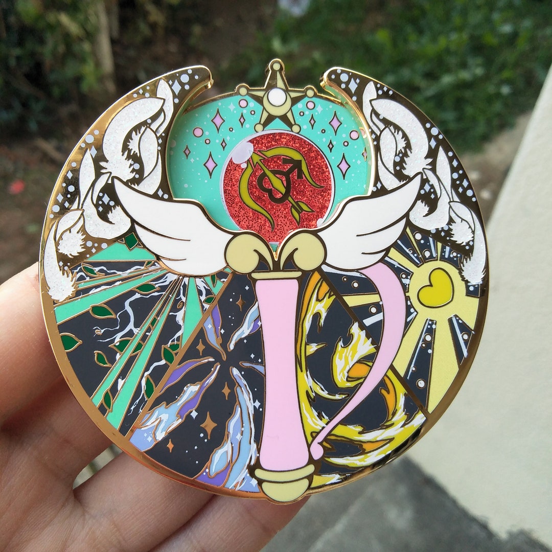 Crystal Change Rod 3" Hard Enamel Spinner Pin - Etsy