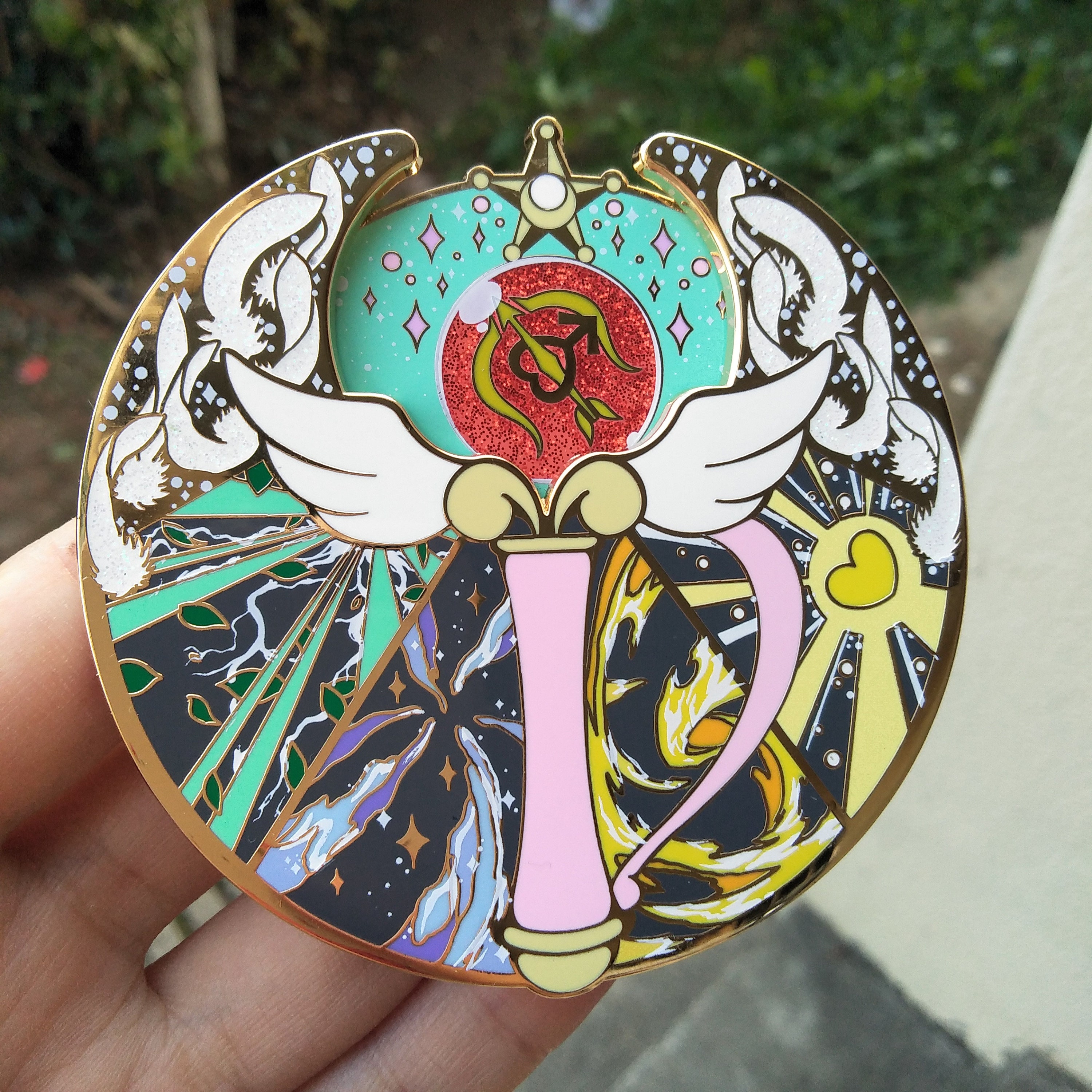 Crystal Change Rod 3 Hard Enamel Spinner Pin - Etsy