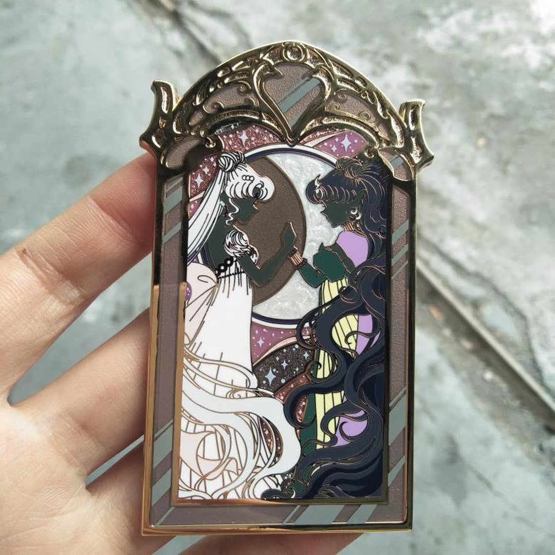 Lunar Eclipse 3.5" Hard Enamel Pin (antique) - Etsy