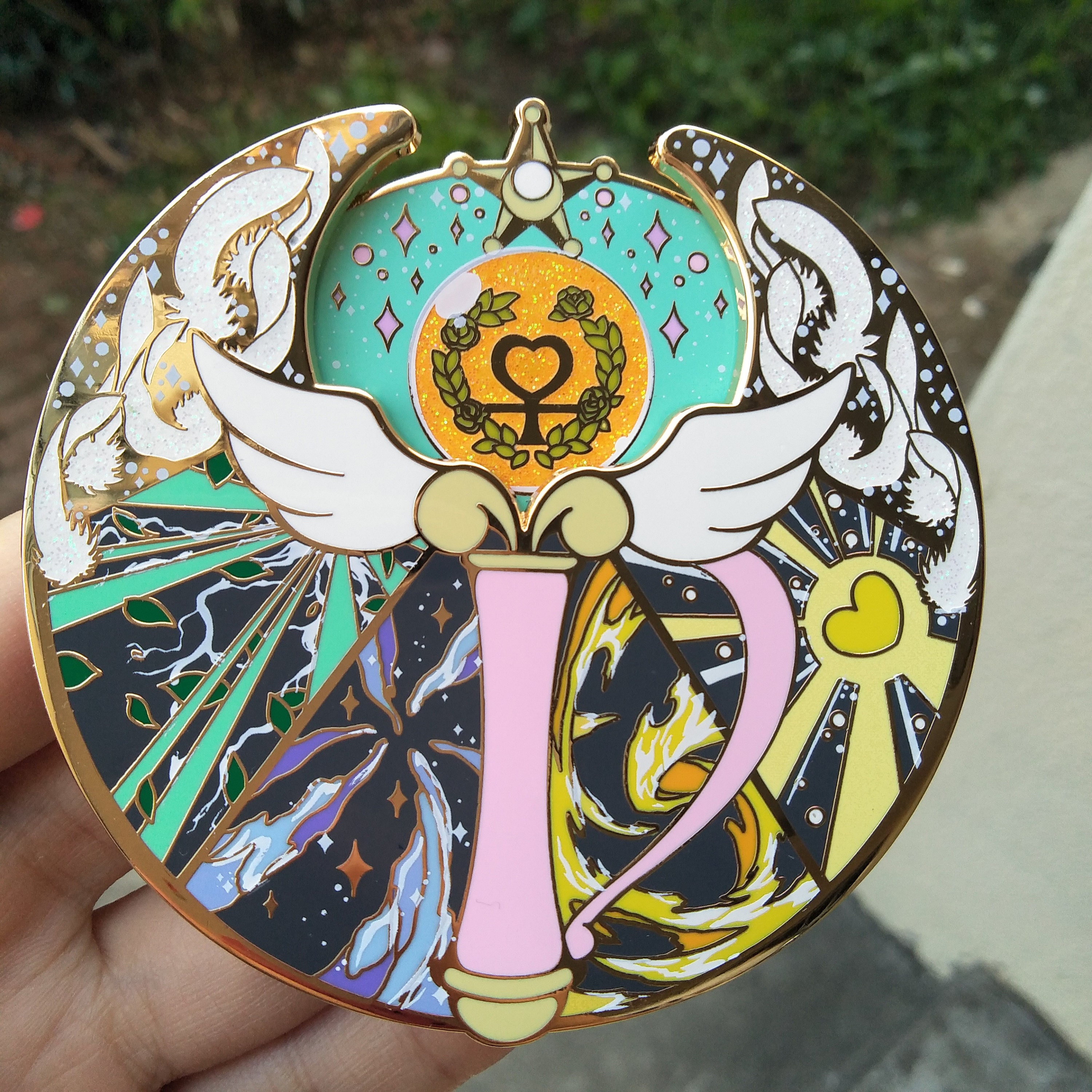 Crystal Change Rod 3 Hard Enamel Spinner Pin - Etsy