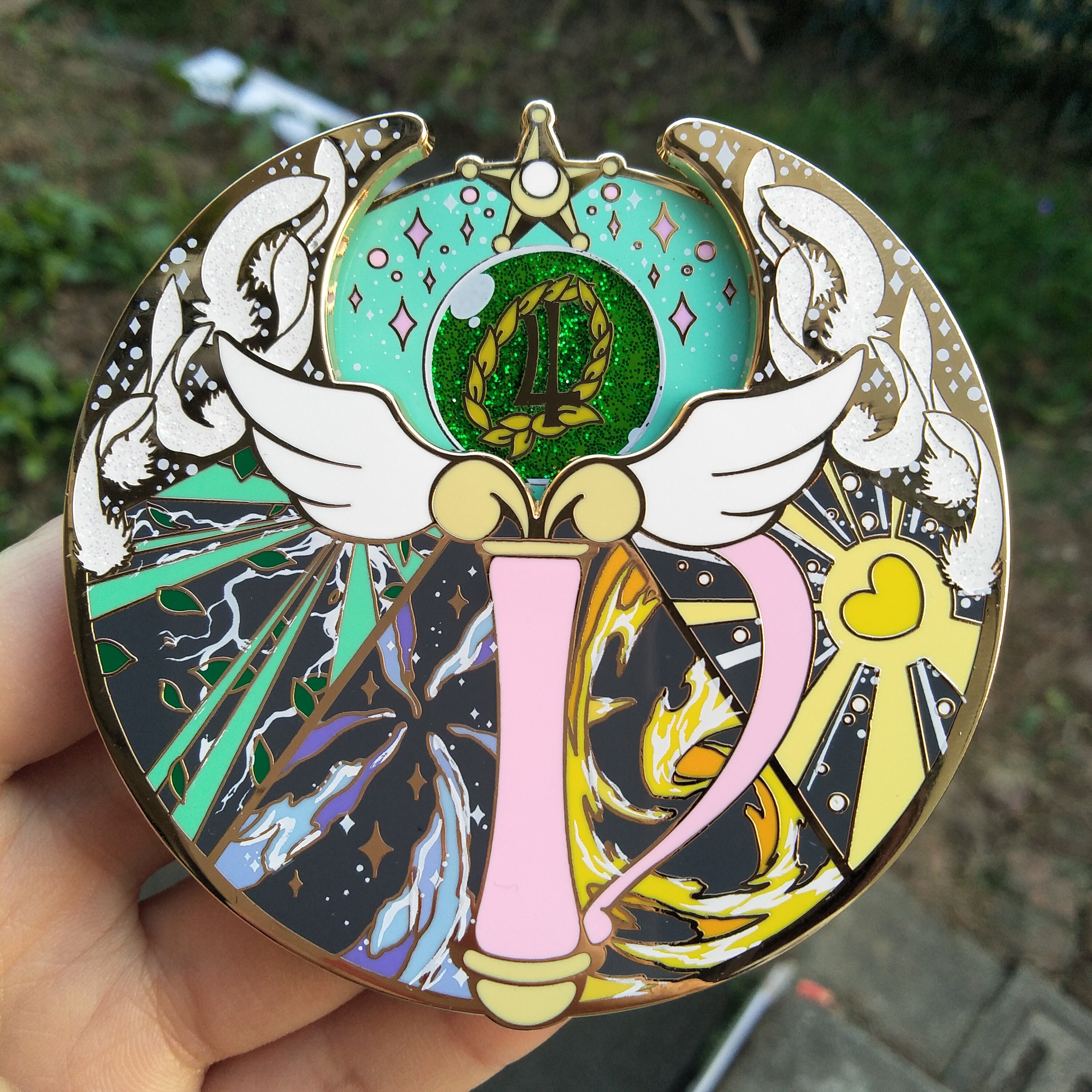 Crystal Change Rod 3 Hard Enamel Spinner Pin - Etsy