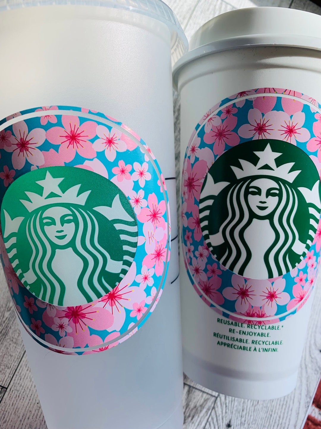 Sakura Decal for Reusable Coffee Cup, DIY Gift Idea, Japanese Decal ...