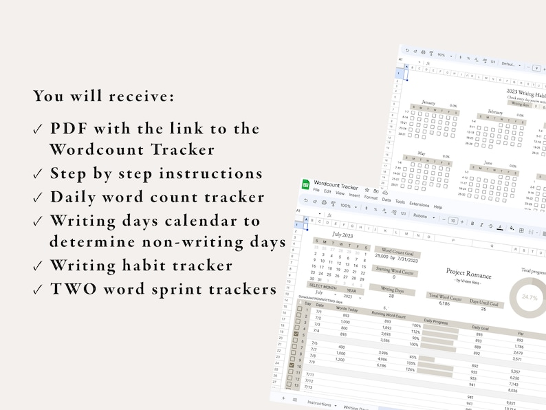 ULTIMATE Word Count Tracker | 2024 Spreadsheet for Writers | Nanowrimo ...