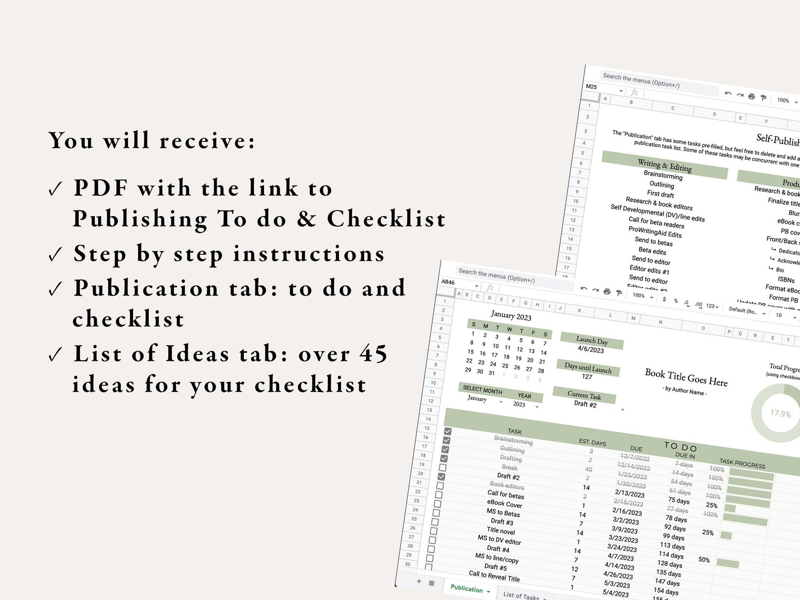 Digital Self-publishing Spreadsheet for Writers | Indie Publishing ...