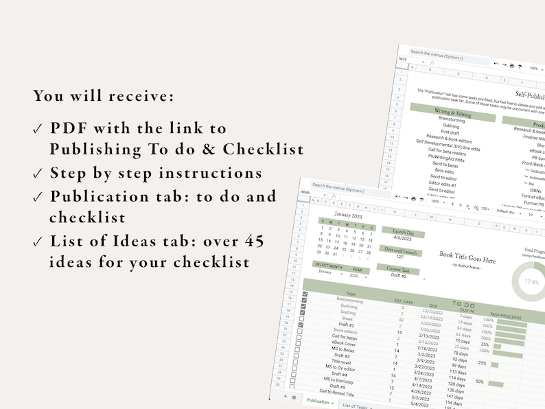 Digital Self-publishing Spreadsheet for Writers | Indie Publishing ...