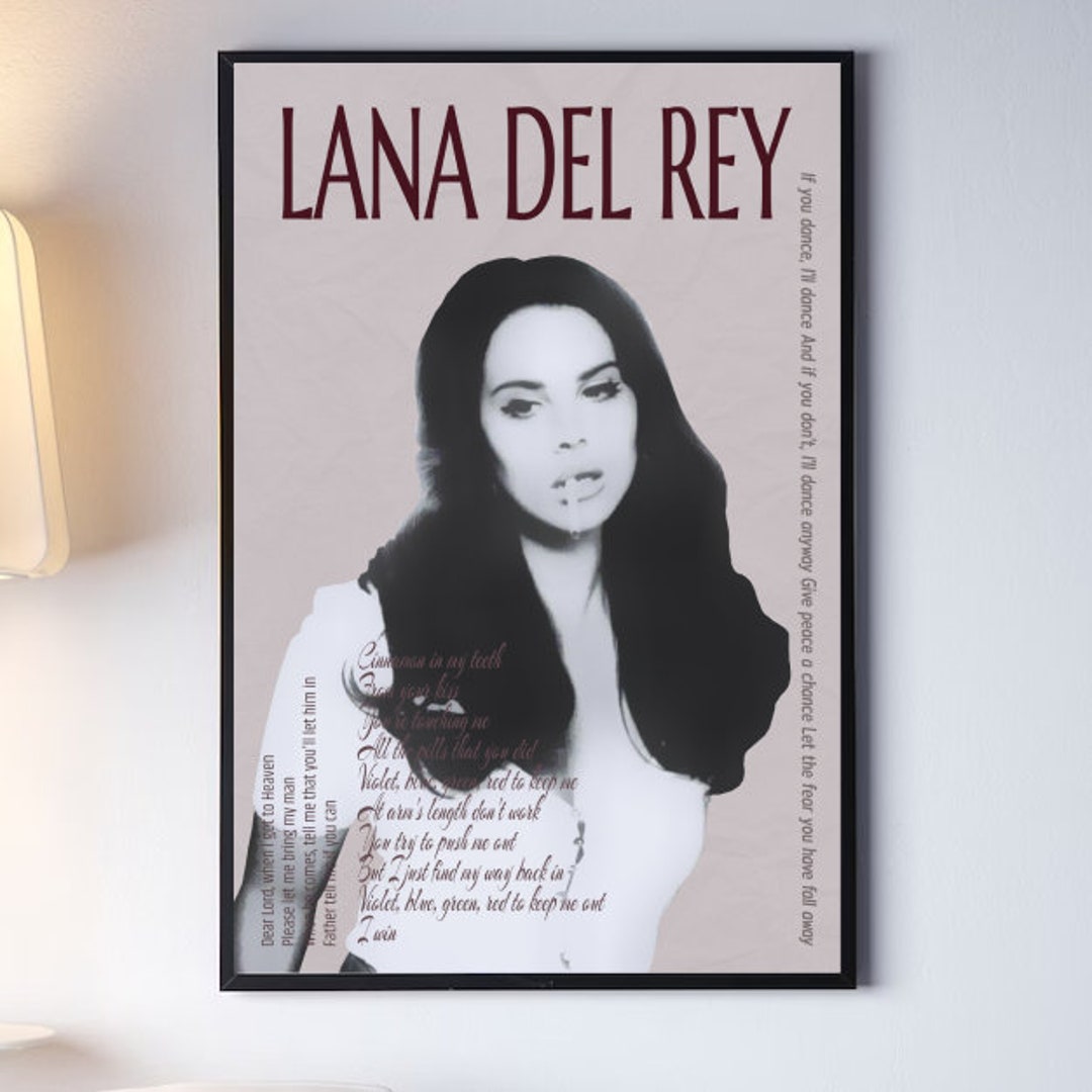 Lana Del Rey Poster - Etsy
