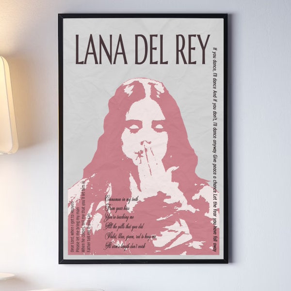 Lana Del Rey Paper Poster - Etsy