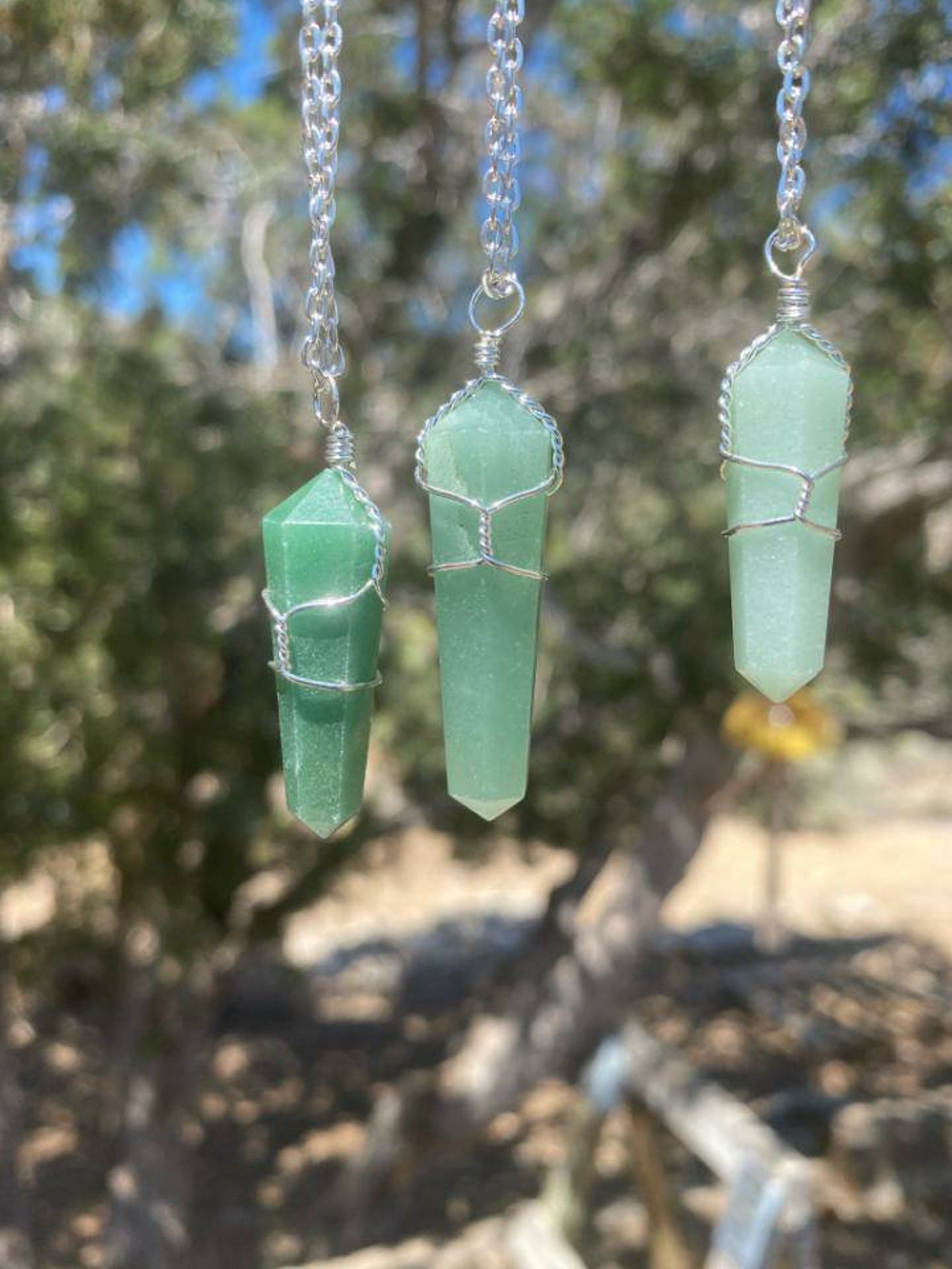 Aventurine Necklace Aventurine Pendant Aventurine Jewelry - Etsy