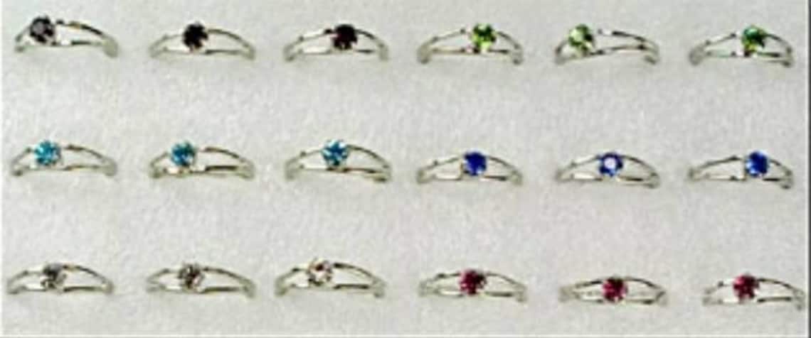 Birthstone Ring Adjustable Ring Girls Ring Kids Jewelry - Etsy