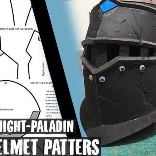 Knight-paladin Foam Helmet Patterns ORIGINAL DESIGN - Etsy