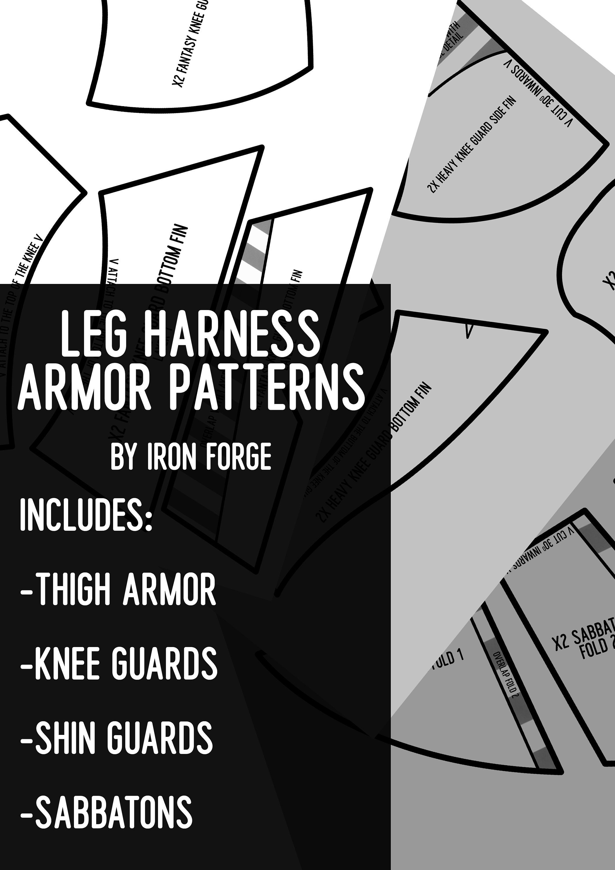 Full armor leg harness original design | Etsy