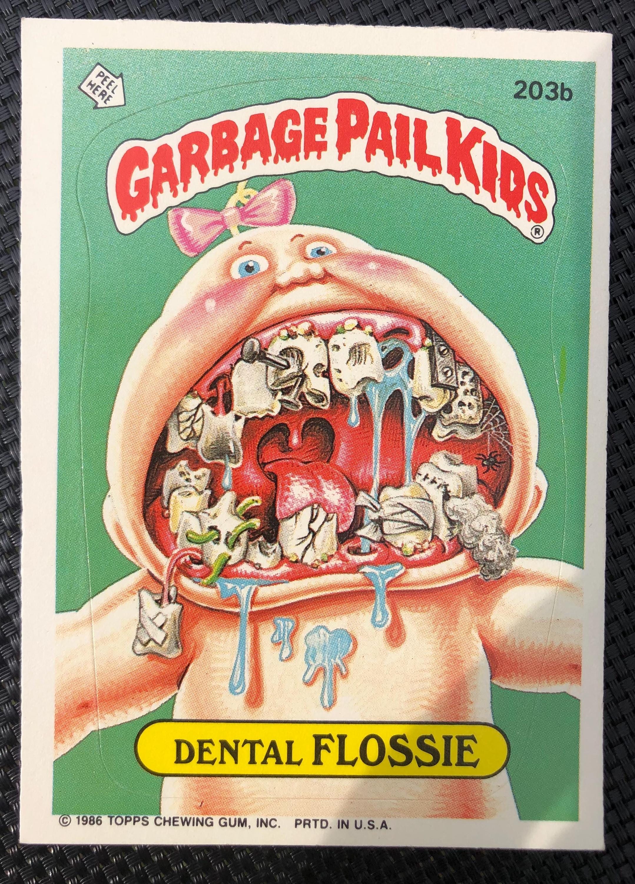 Lot of 9 Vintage Garbage Pail Kids Original 1986 Sticker Trading Cards ...