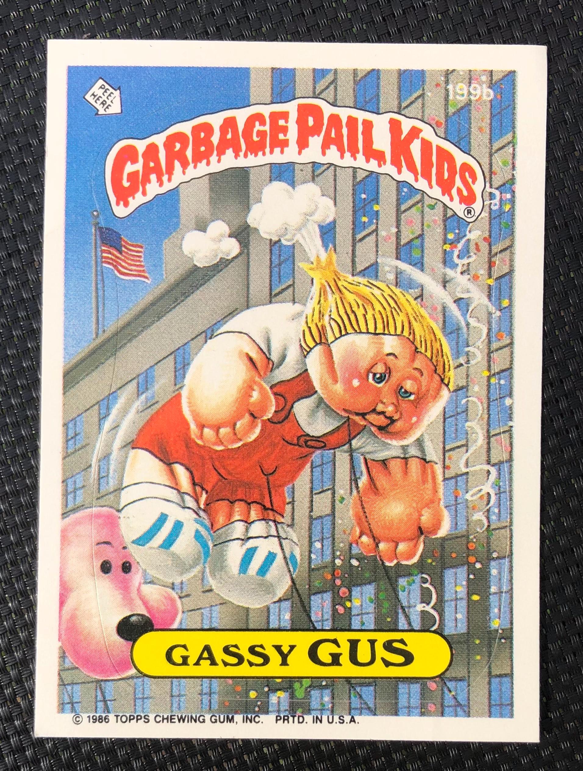 Lot of 9 Vintage Garbage Pail Kids Original 1986 Sticker Trading Cards ...