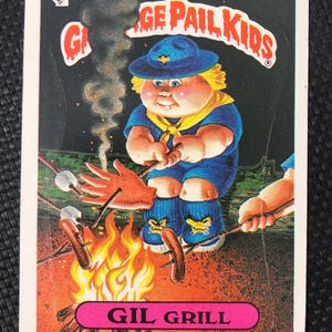 Lot of 9 Vintage Garbage Pail Kids Original 1986 Sticker Trading Cards ...
