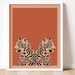 Luxury Cheetah Orange Wall Art-cheetah Art Print-orange | Etsy