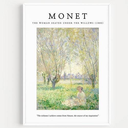Printable Digital Download Monet Exhibition Poster Claude - Etsy