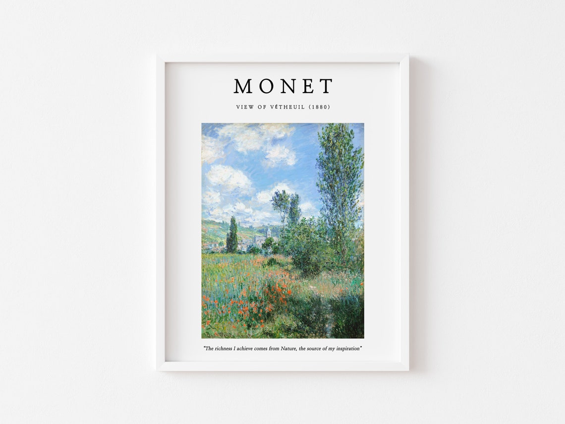 Printable Digital Monet Exhibition Poster Claude Monet the - Etsy