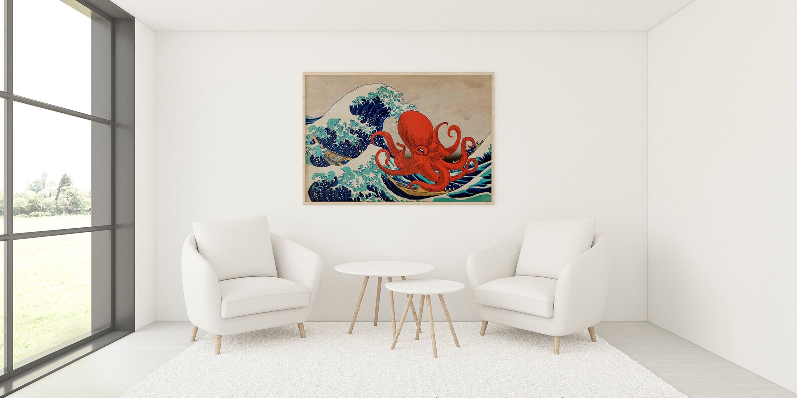 Japanese Kraken Octopus Art Kraken Sea Monster Vintage - Etsy