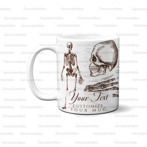 Orthopedic Mug With Skeletal Anatomy With Bones Drawings - Perfect Gift ...