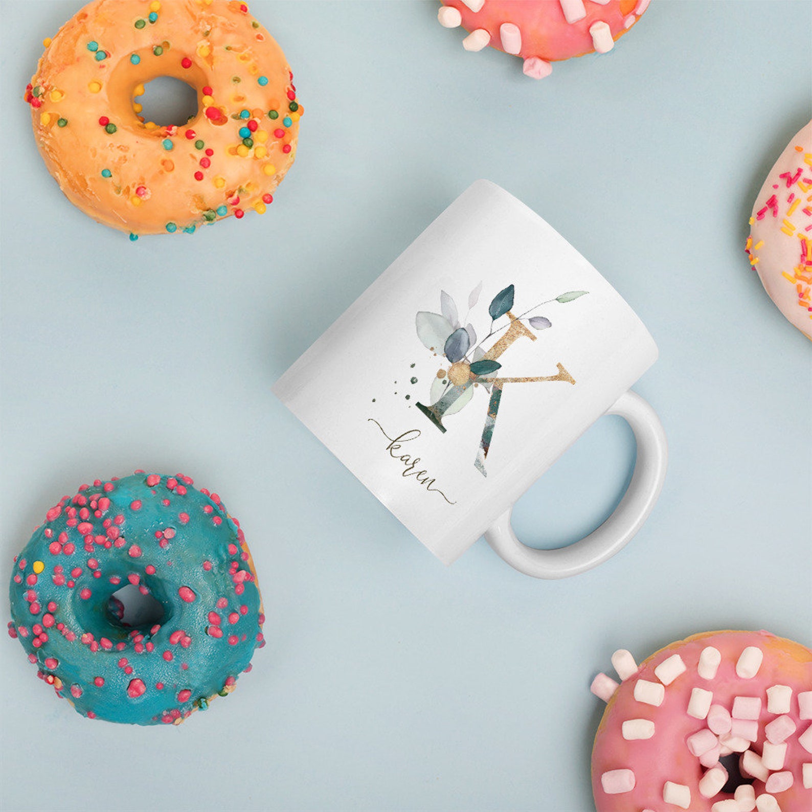 Monogram & Name Personalize Cup for University Student Letter - Etsy