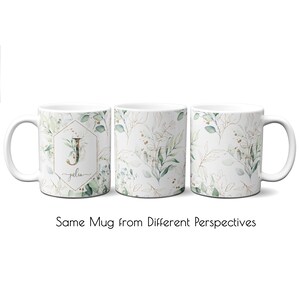 Initial Letter Name Monogram Mug for Grandma Grandparents Elderly Old ...