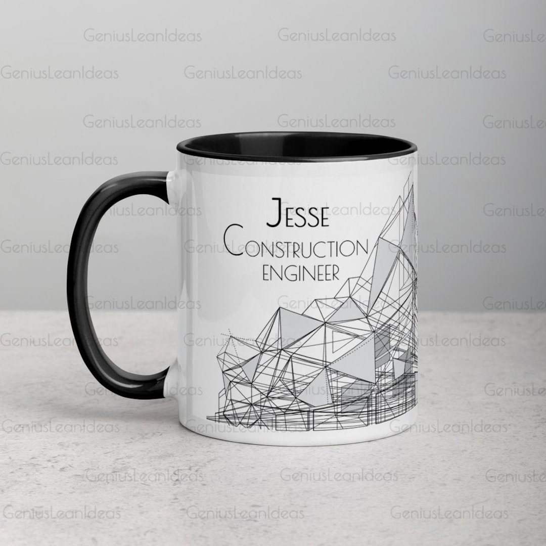 Personalized Civil Engineer Mug: Construction Structure Gift - Etsy