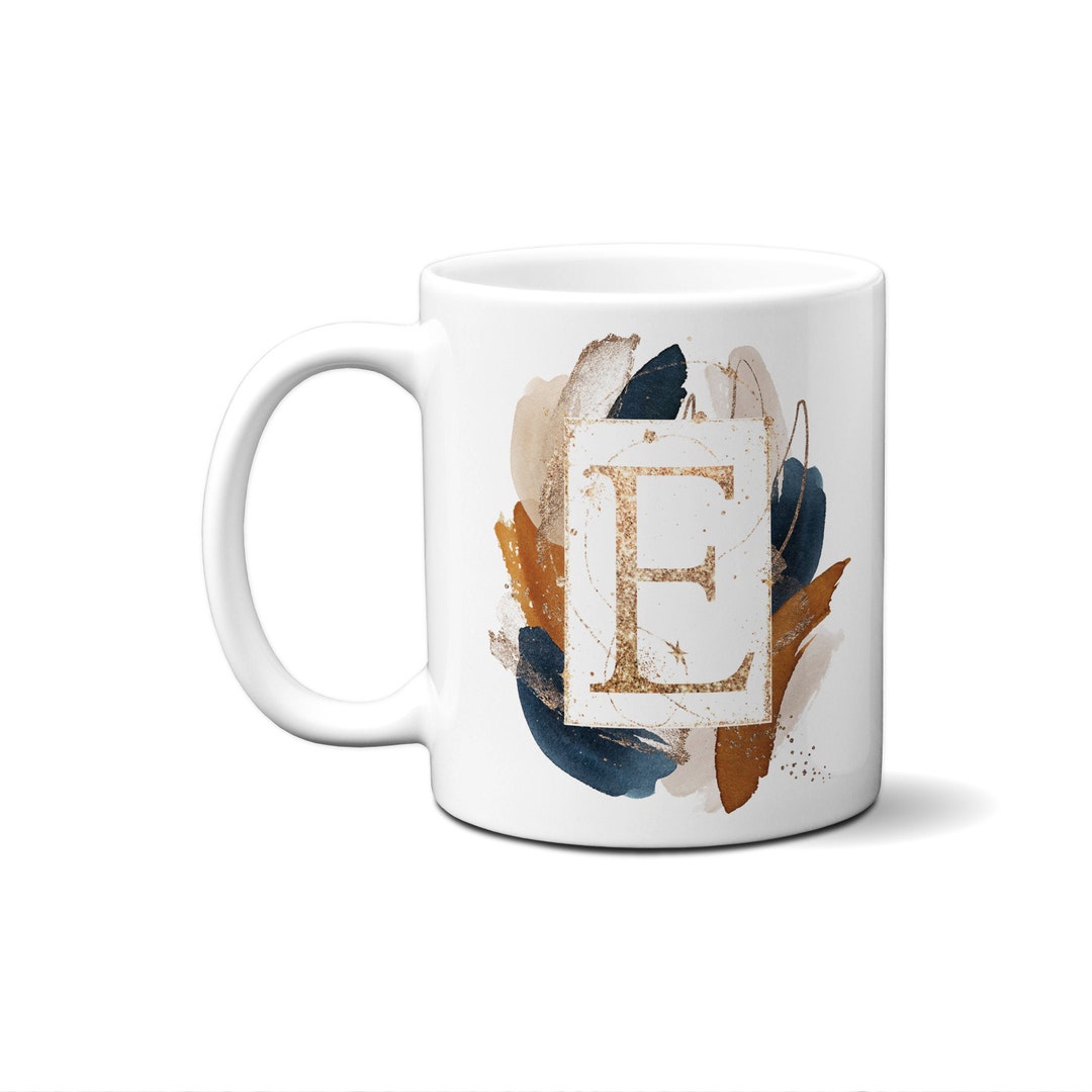 Personalized Name & Initial Letter Monogram Modern Abstract Art ...