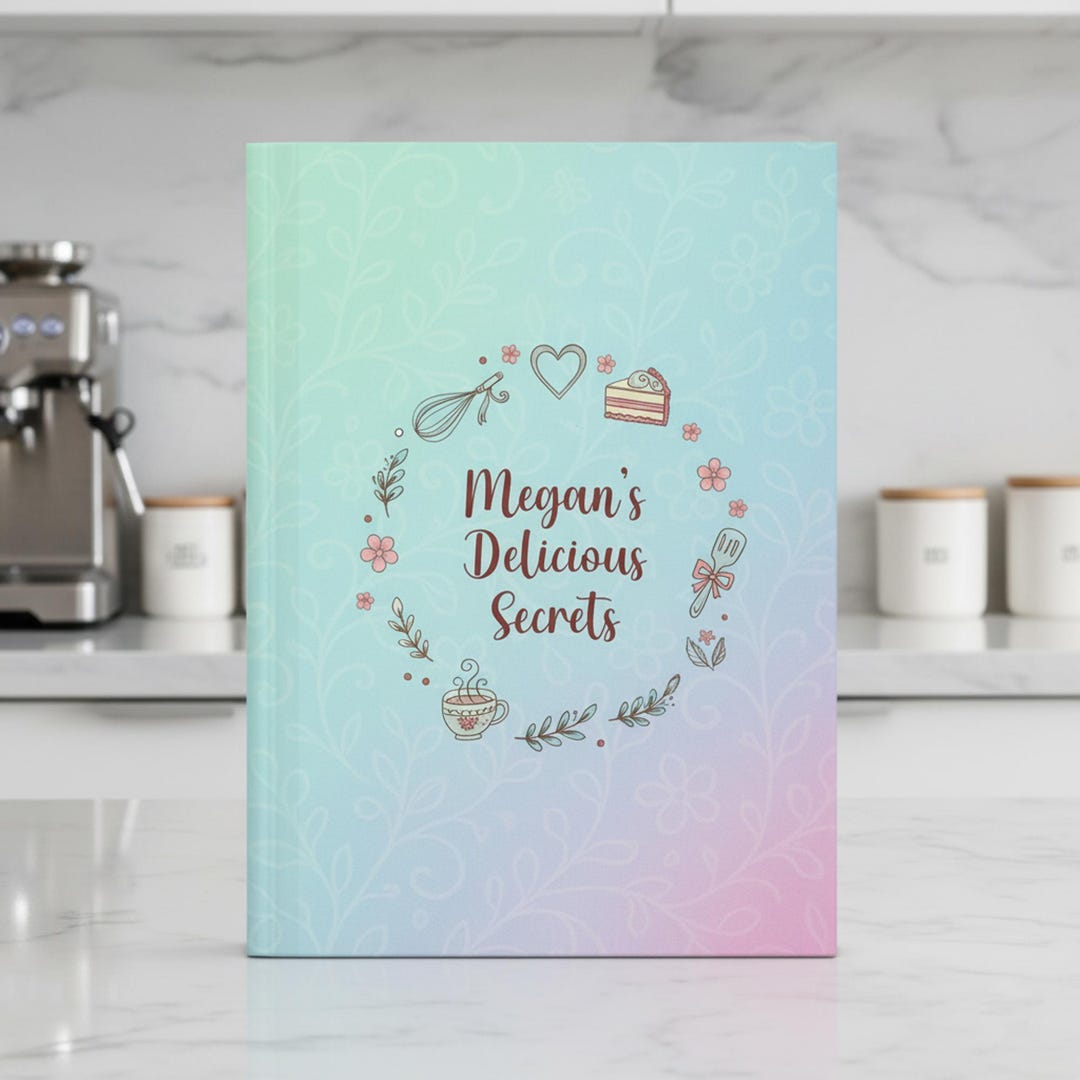 Personalized Recipe Book, Custom Kitchen Gifts for Women - Etsy