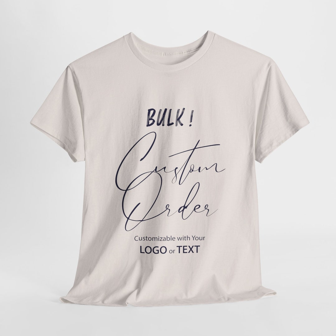 Custom Company Logo Shirts, Personalized Bulk Tshirts - Etsy
