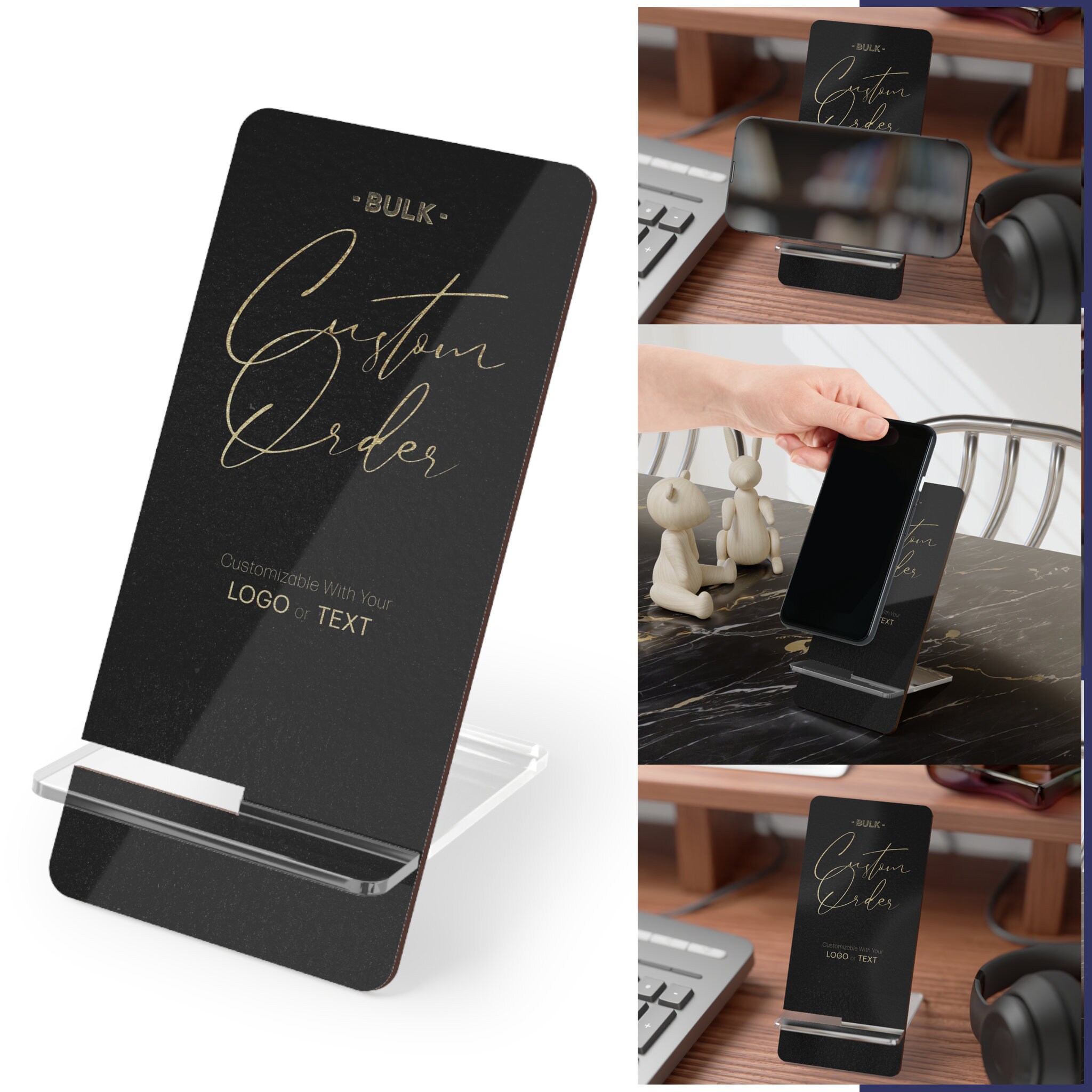 Custom Bulk Cell Phone Stand - Company Logo Items, Promotional Gifts - Etsy