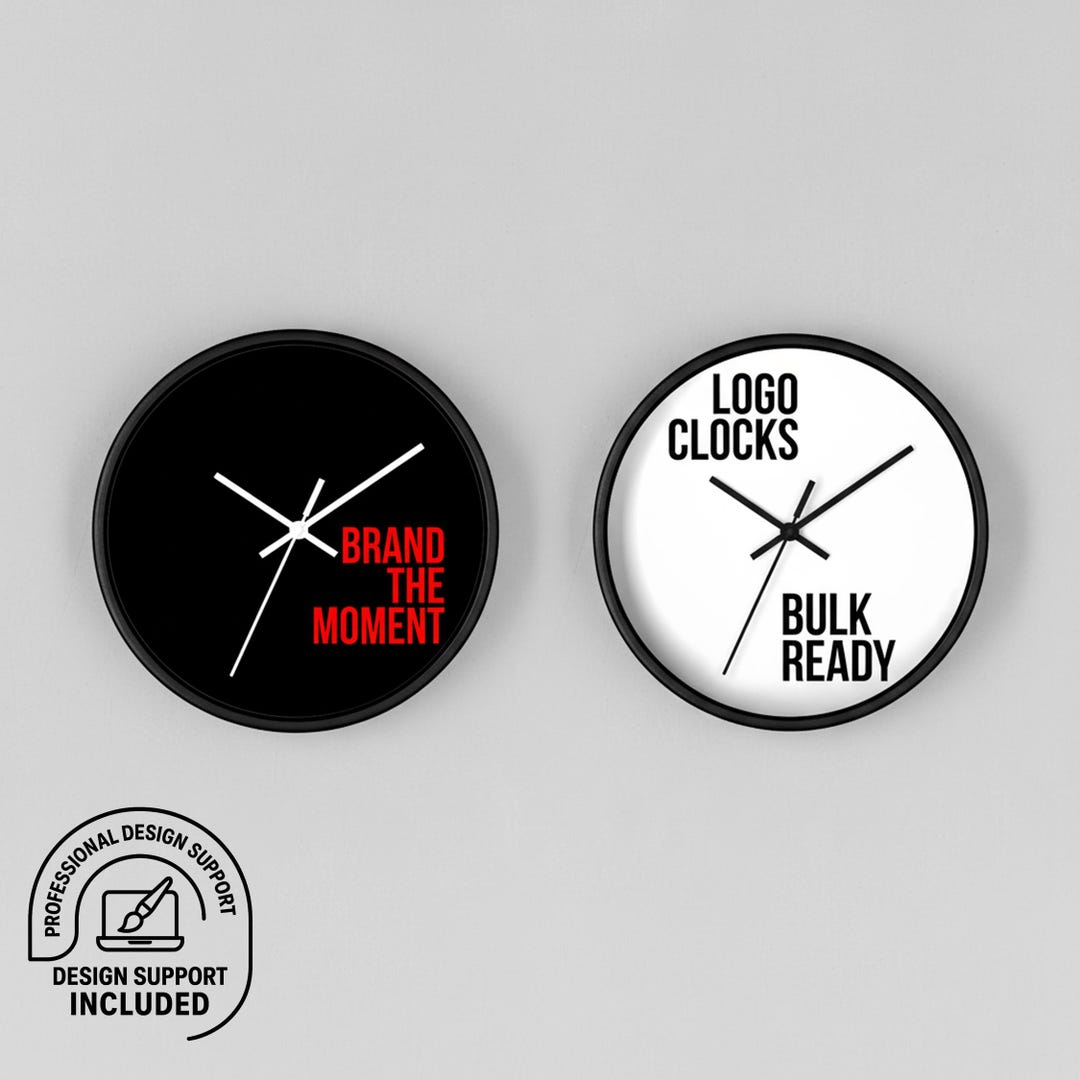 Custom Wall Clock – Company Logo Gifts - Promotional Items - Etsy