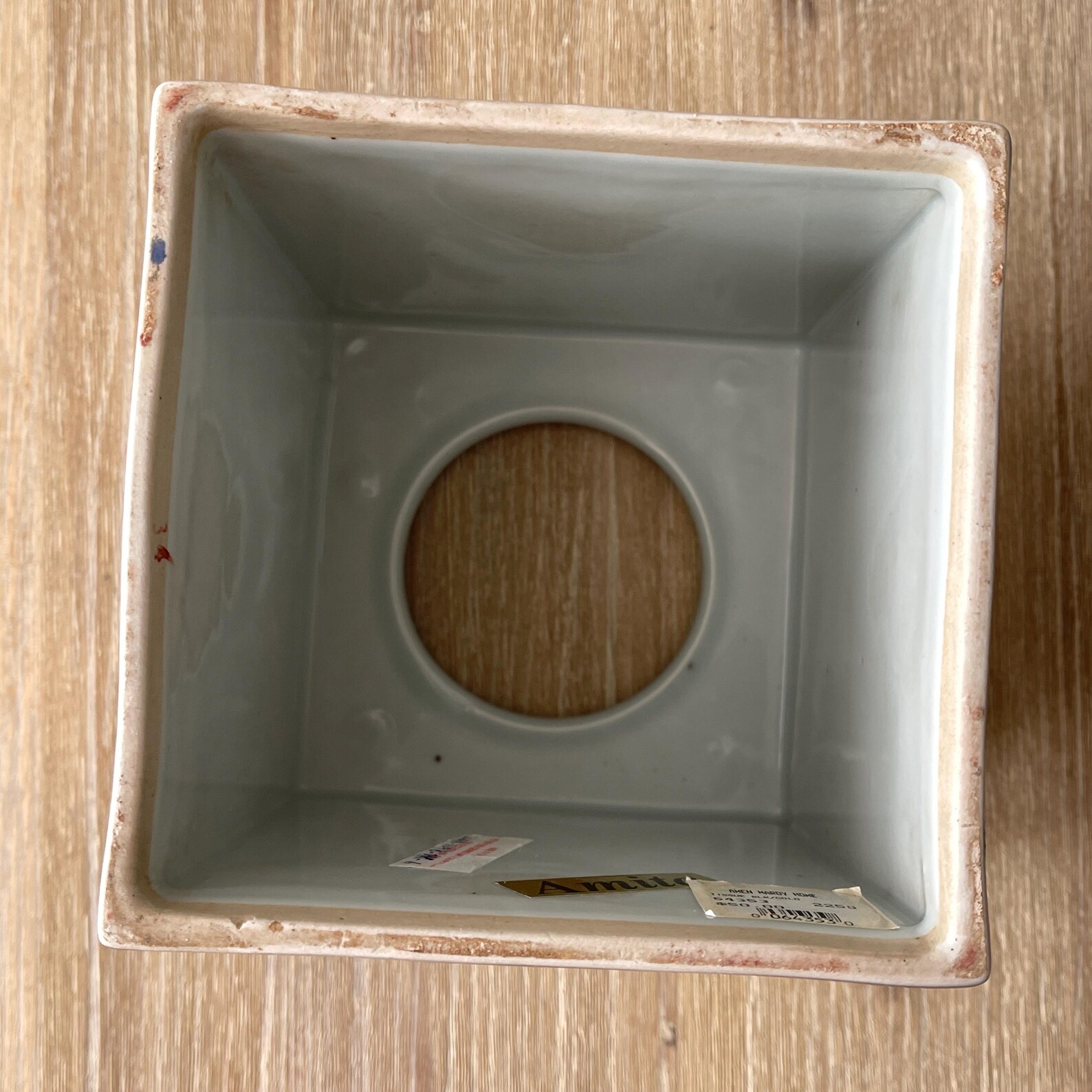 Antique Amita Set 2 Gold Chinese Porcelain Hand Painted Planter Tissue ...