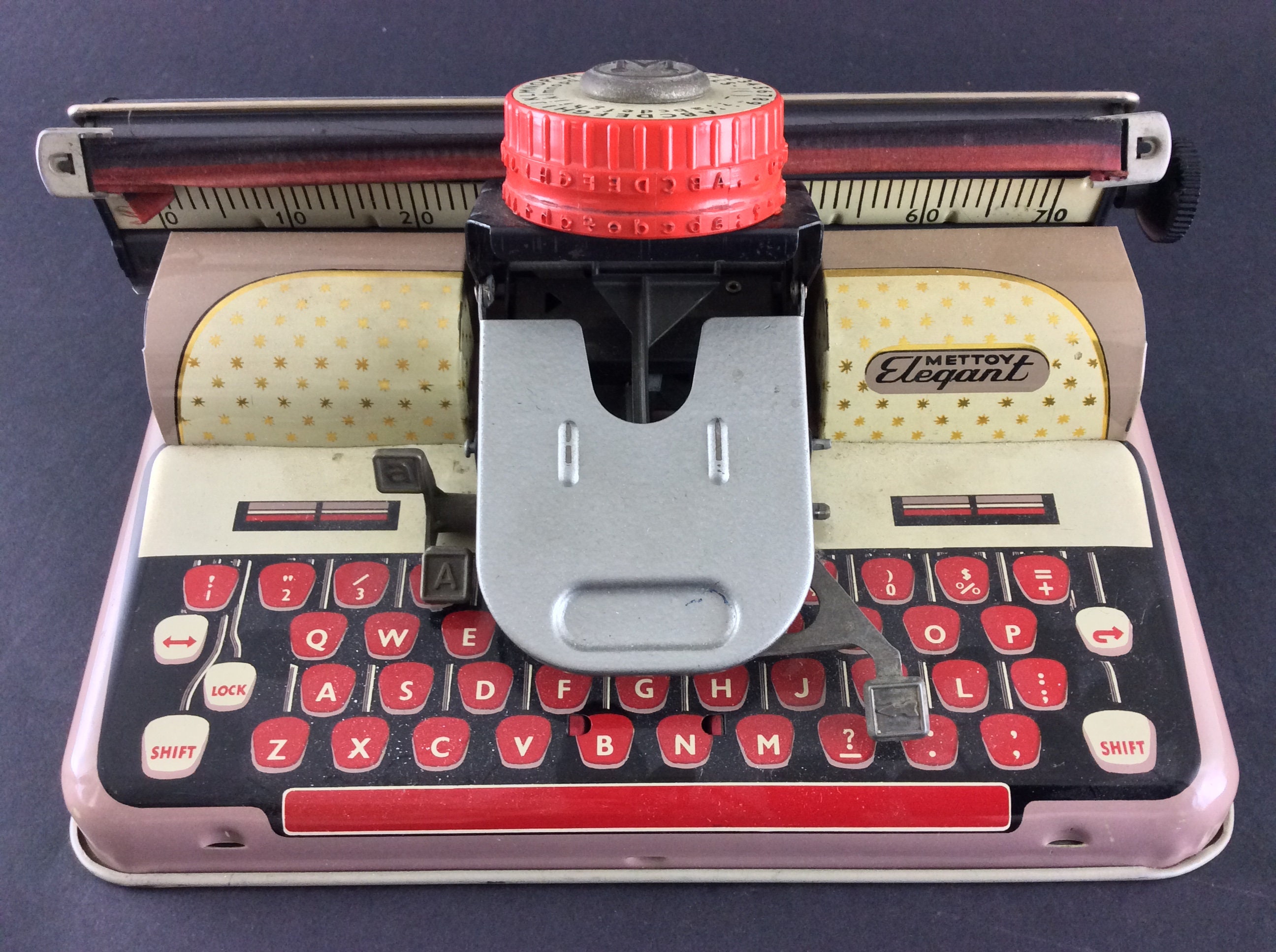 Vintage Typewriter Toy Mettoy Elegant 1960s Tinplate Junior - Etsy