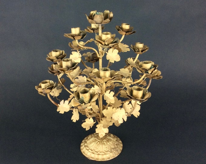 1700s Large Wooden Candle Stick Gilt Wood Church Candelabra Antique ...