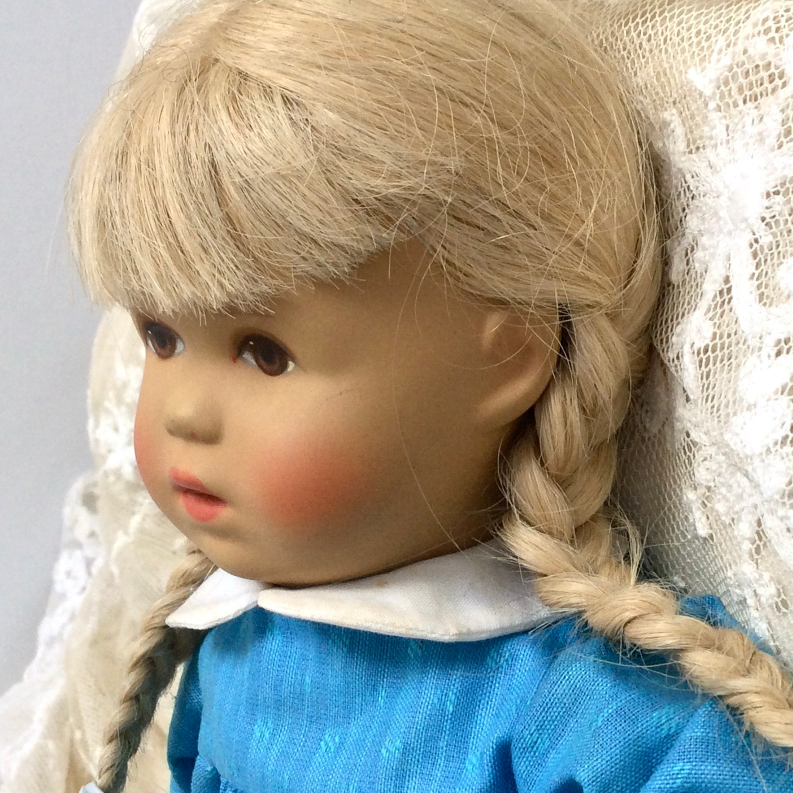 Vintage Kathe Kruse Hanne Doll German Collection Cloth Body Composition ...