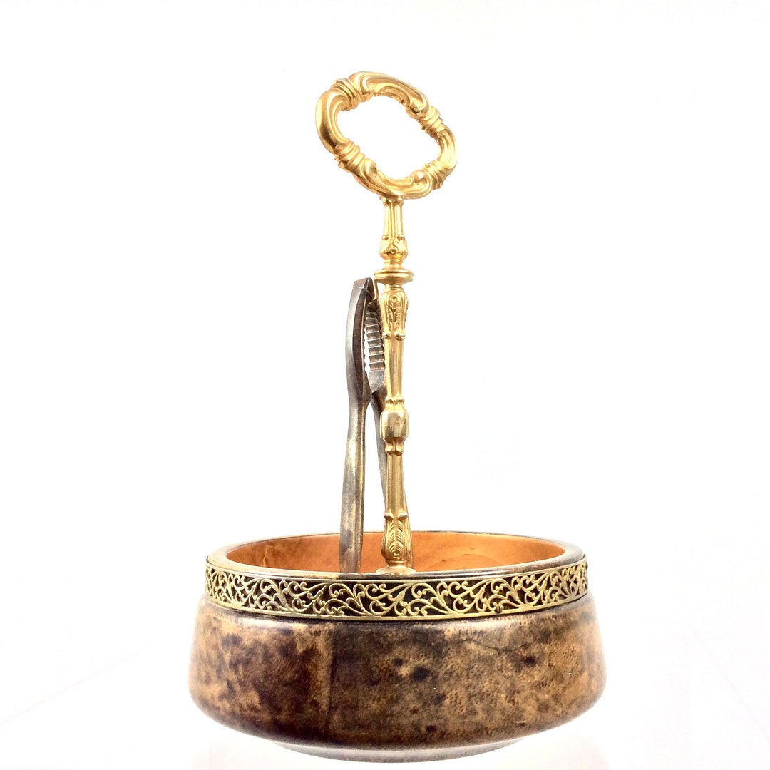 Aldo Tura Wood Nut Bowl Nutcracker Milano Italy Designer 1970's ...