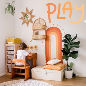 Play Wall Decals, Playroom Decor, Playroom Wall Stickers, Colourful ...