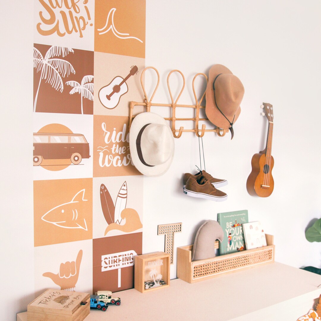 Boho Beach Decals, Beachy Wall Decals, Boys Wall Stickers, Boho Wall ...