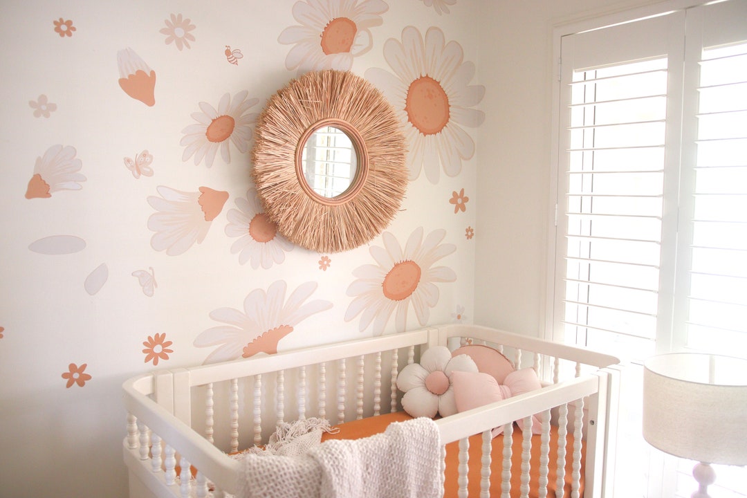 Neutral Daisy Decals - Large - Etsy