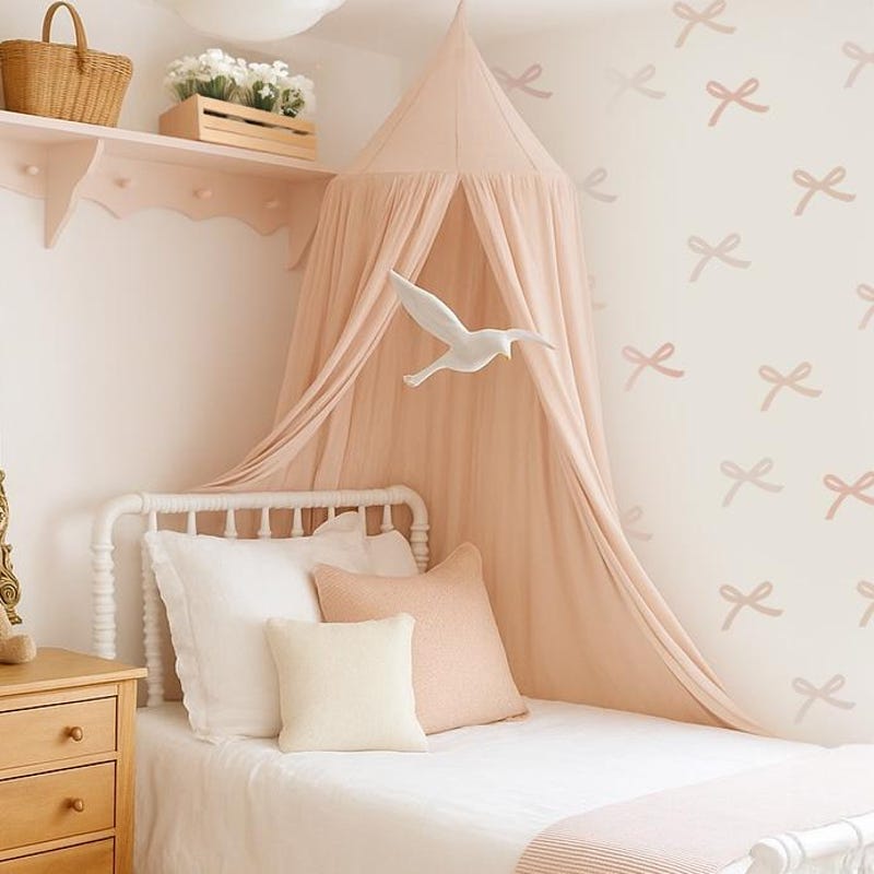 Pink Bow Wall Decal - Etsy