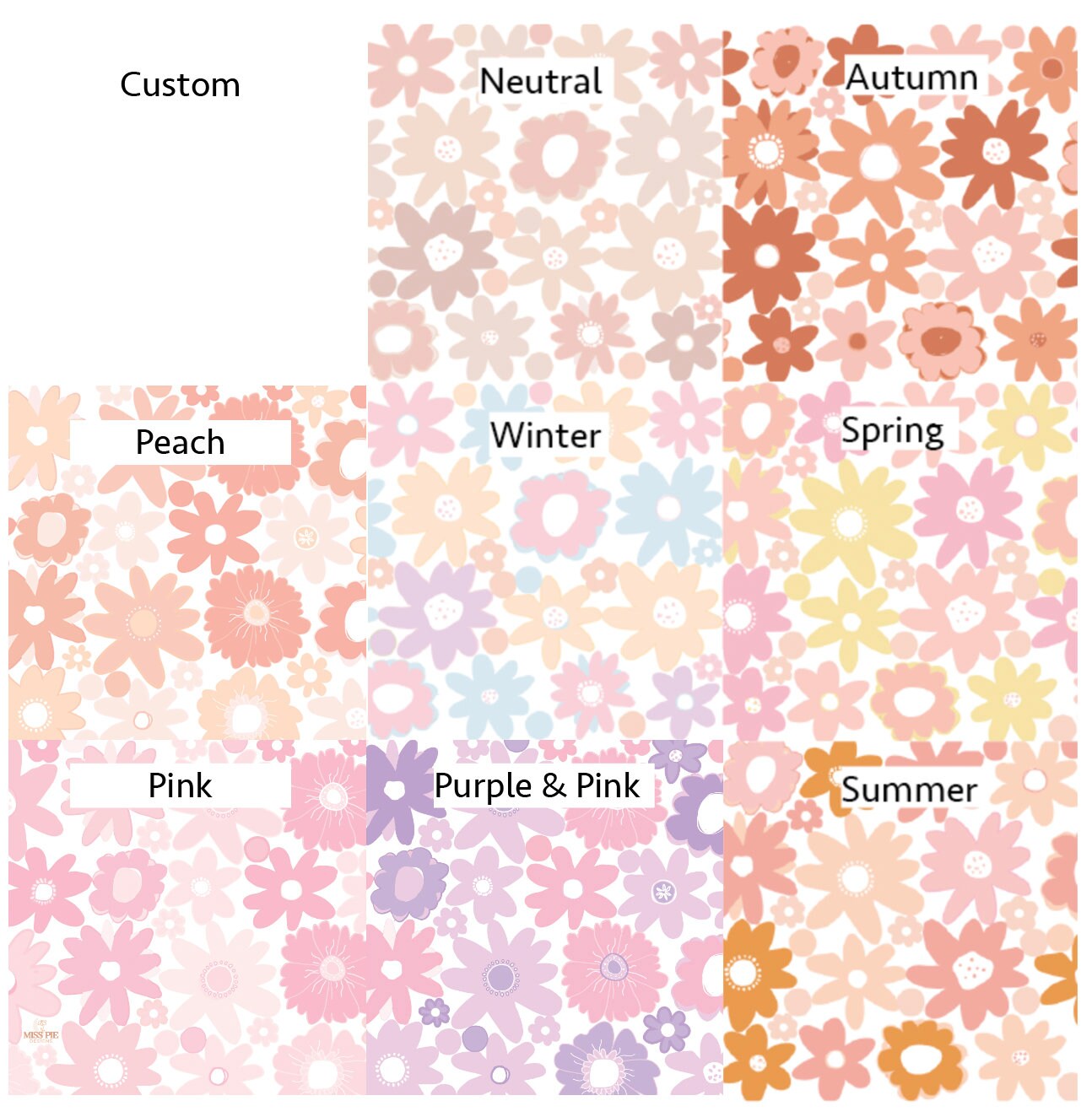 Simply Stunning Flower Decals - Etsy